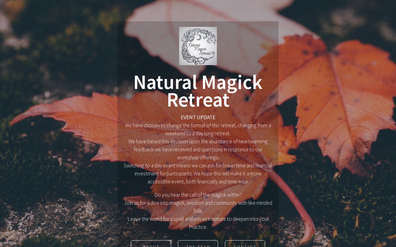 Natural Magick Retreat